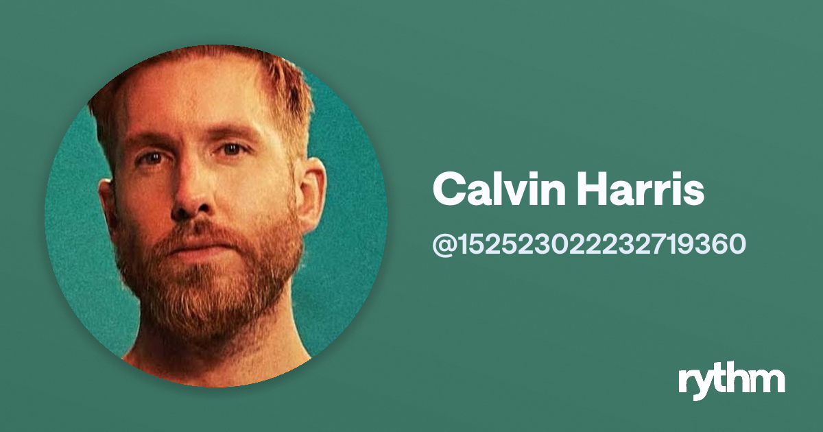 Calvin Harris · Rythm