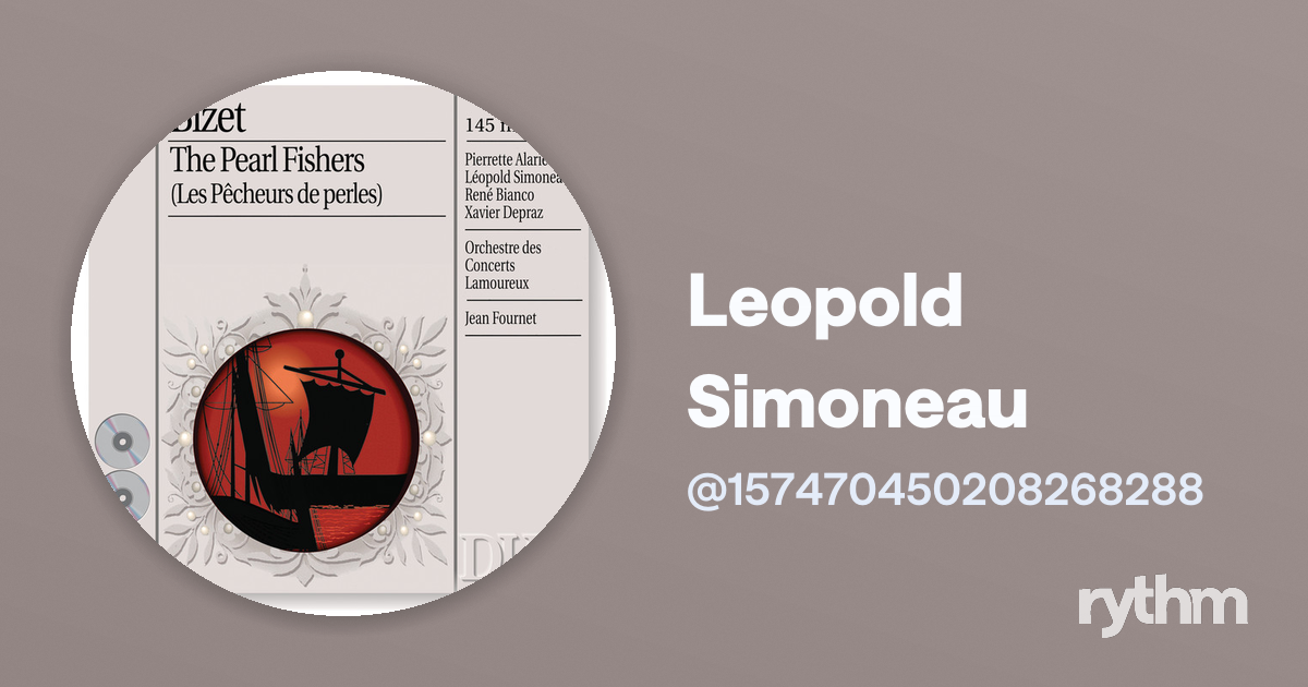 Leopold Simoneau · Rythm